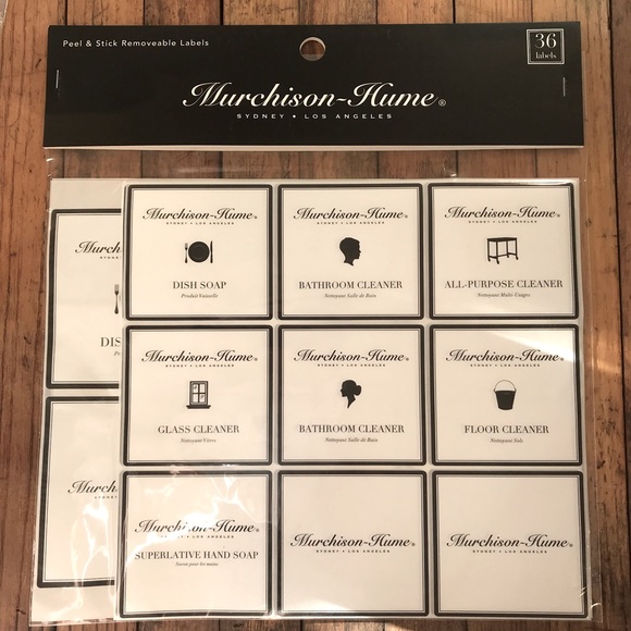 Murchison-Hume | Design | Murchisonhume Peel Removal Labels | Poshmark